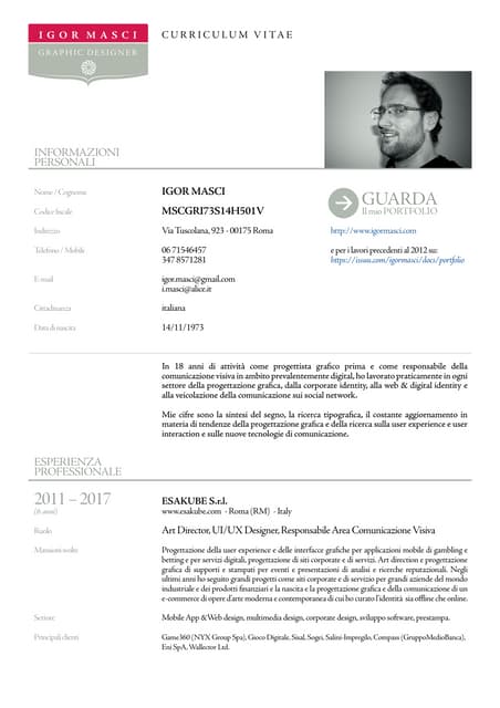 Giorgia Mosconi CV | PDF