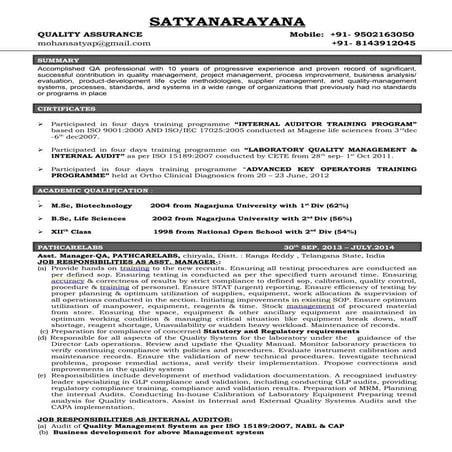 Satya_Resume_Latest | PDF