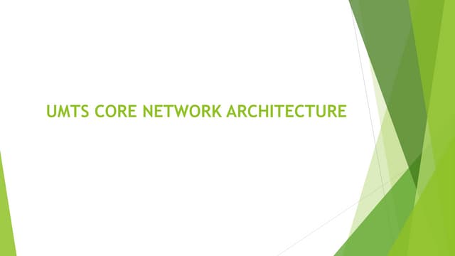 UMTS core network and its evolution | PDF