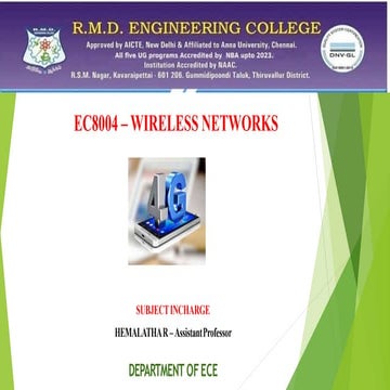 EC8004 WIRELESS NETWORK UNIT 5 - 4G | PPT