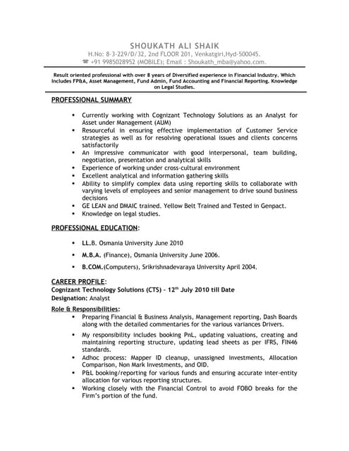 Resume | DOC | Stocks and Bonds | Personal Investing