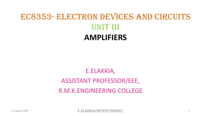 electronic-circuits_unit-4 small signal analysis.ppt