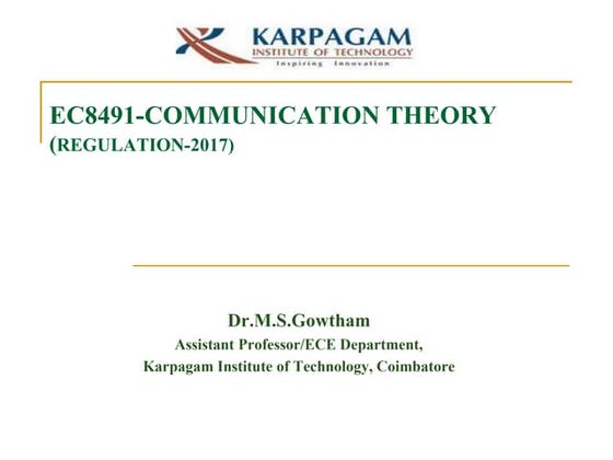 Pulse Modulation | PPTX | Computer Networking | Computing