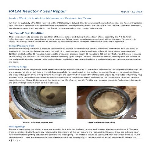 mechanical seal failure modes and classificationa | PPT