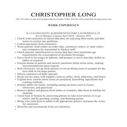work resume | PDF