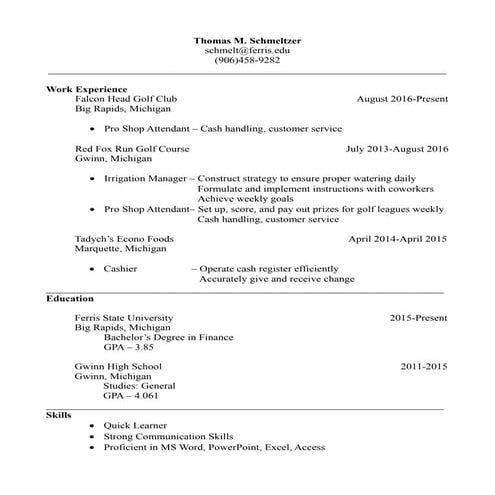 Gail's Current Resume | DOCX