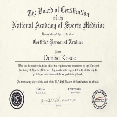NASM CPT 2010 Certification 1 | PDF