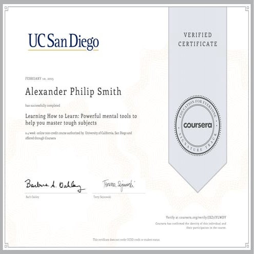 Coursera learning 2015 | PPT