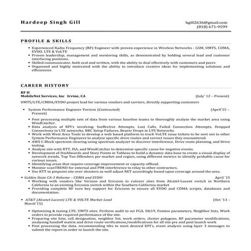 Hardeep Singh Gill_Resume | PDF