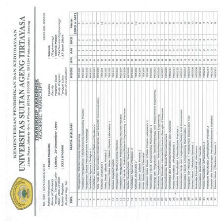 Academic Transcript | PPT