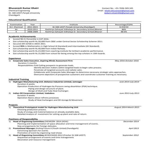 Resume_Bhuvanesh | PDF