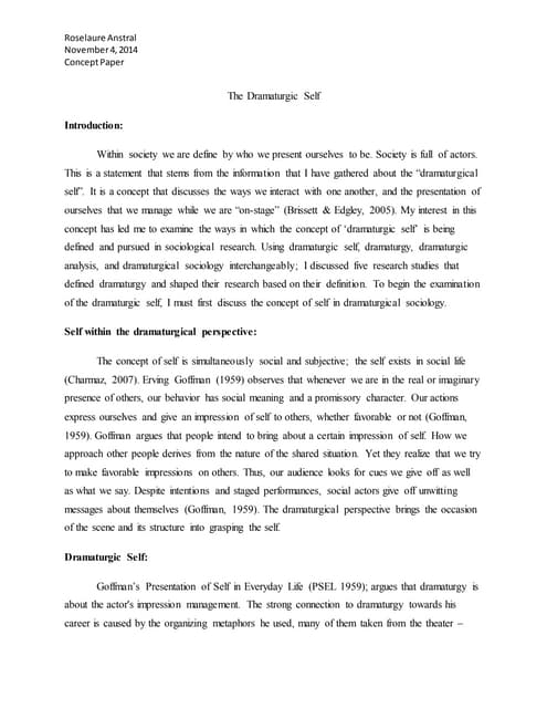 DRAMATURGICAL-THEORY.pptx (People are giving a performance, showing one ...