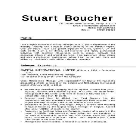 Stuart Boucher cv | DOC