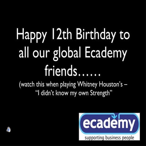 Ecademy Slideshow | PPT | Birthday | Personal Celebrations & Life Events