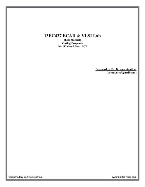 Ecad Lab Manual Pdf