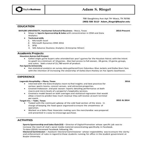 Resume - Adam Riegel | DOCX