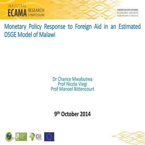 Monetary Policy Response to Foreign Aid in an Estimated DSGE Model of ...