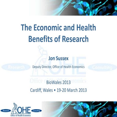 Economic and Health Benefits of Research | PPTX