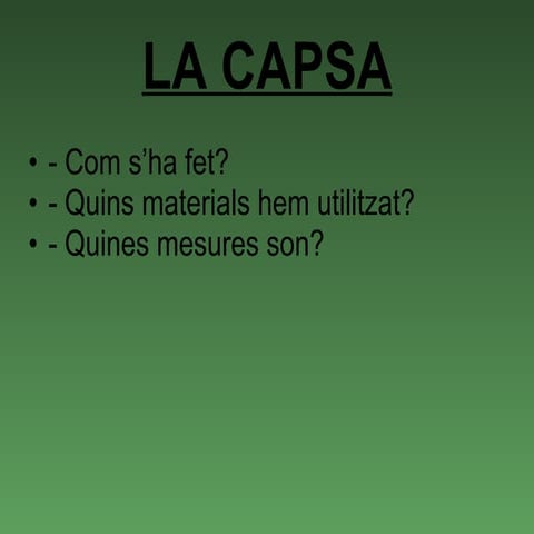 presentacio capsa | PPT
