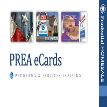 Programs & Services Training: PREA eCards | PPTX