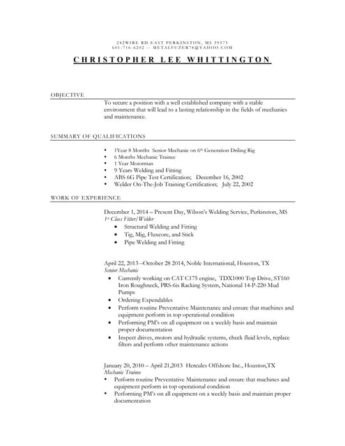 Eric R. Odom Resume | PDF