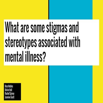 Stigma and mental illness | PPT