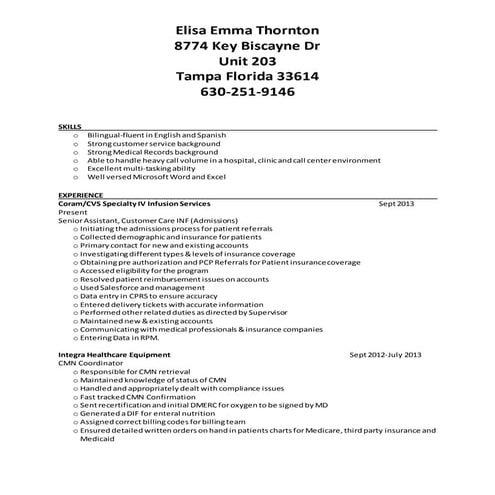 Edith resume | DOC