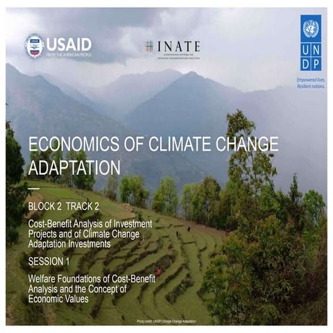 Economics of Climate Change Adaptation Training - Session 1 | PPTX