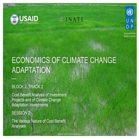 Economics of Climate Change Adaptation Training - Session 2 | PPT