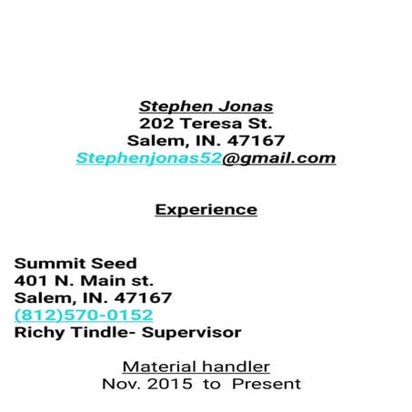 stephen jonas #1 | PDF