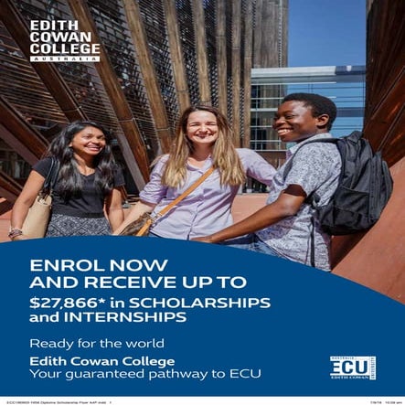 Ecc diploma scholarship flyer | Study In Australia | bluesky ...