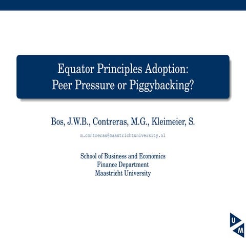 Equator Principles Adoption | PPT