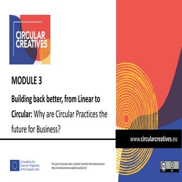Module 3: From Linear to Circular Economy | PPTX