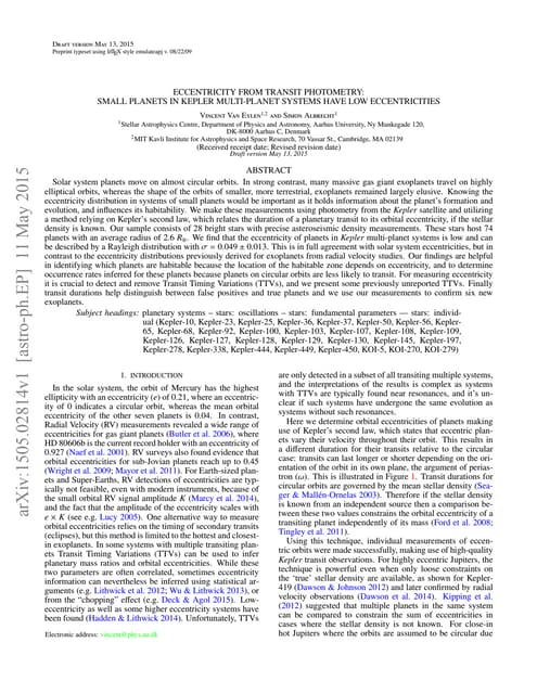 The Transit Method for Exoplanet Detection | PDF