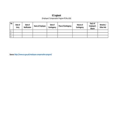 ECC Logbook_template_ECC Logbook_template | PDF