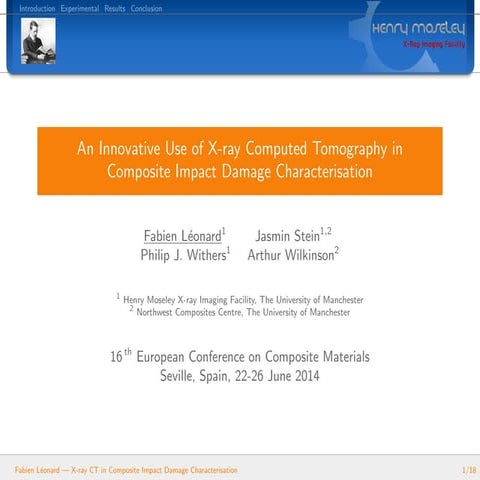 An Innovative Use Of X Ray Computed Tomography In Composite Impact