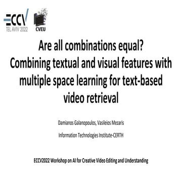 Are all combinations equal? Combining textual and visual features with multiple space learning ...