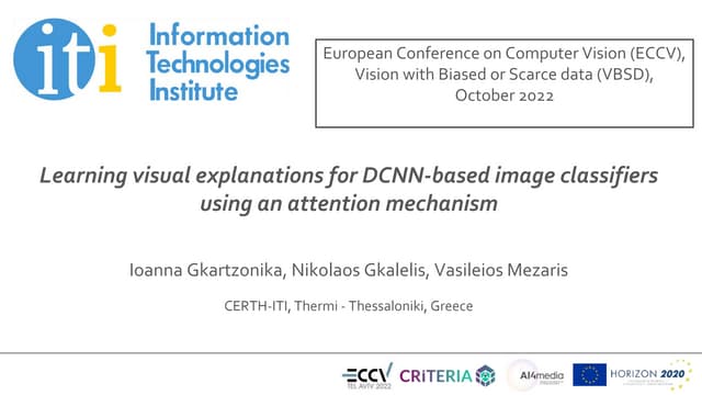 Learning Visual Explanations For Dcnn Based Image Classifiers Using An
