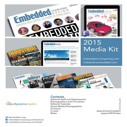 Embedded Computing Design 2015 Media Kit | PDF