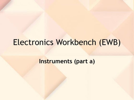 Ecd302 unit 03 (part b)(instrument)(b) | PPT