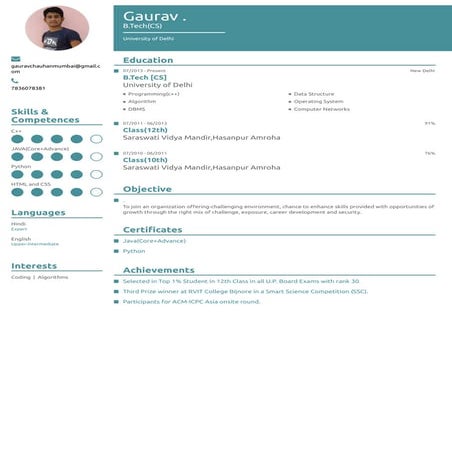 Gaurav's Résumé | PDF