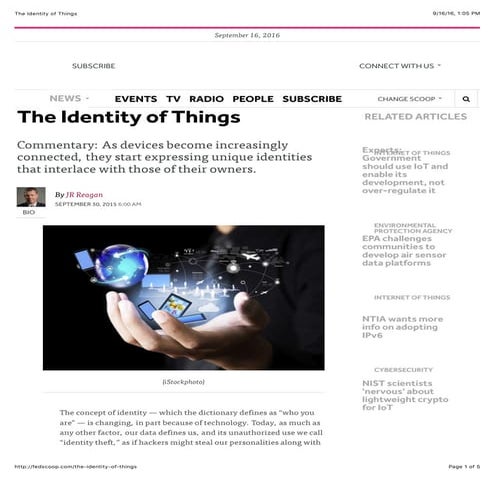 The Identity of Things | PDF