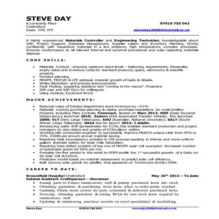 SteveDayCV | PDF