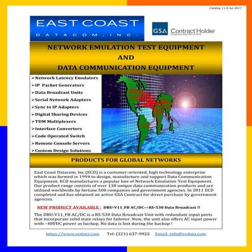 East Coast Datacom Product Catalog 2017 | PDF
