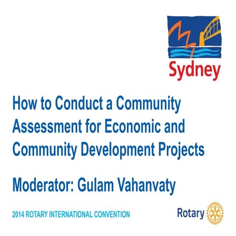 How to Conduct a Community Assessment for Water Projects | PPTX