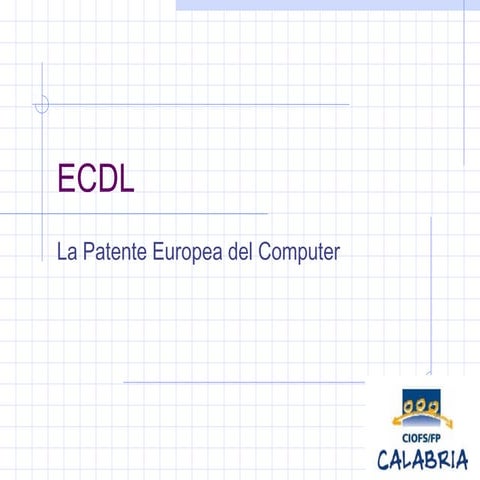 Ecdl | PPT
