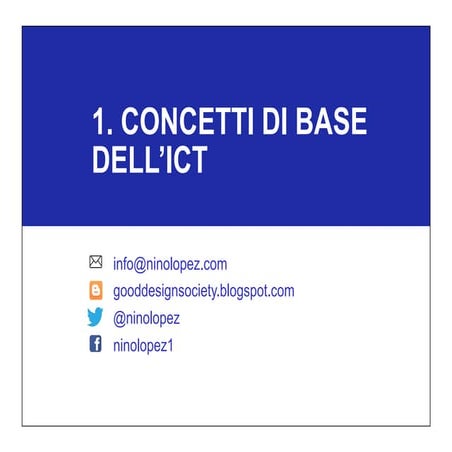 Ecdl - Modulo 1 - Concetti di base dell'ICT | PDF