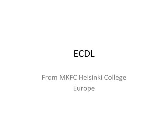 ICDL PROFILE CERTIFICATE | PDF