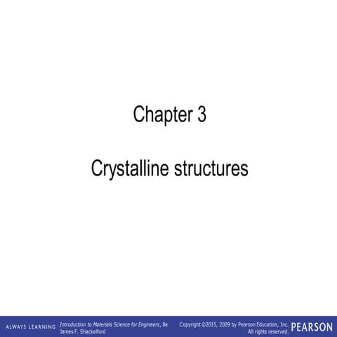Chapter 3: All About Crystalline Structures | PDF