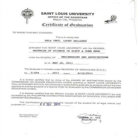 Certificate of Graduation | PDF